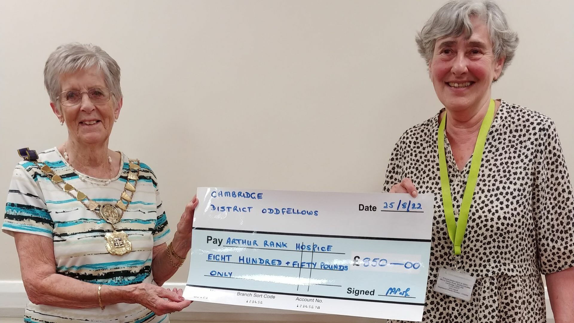 Hospice Charity chosen as Charity of the Year for Second Term - Arthur ...